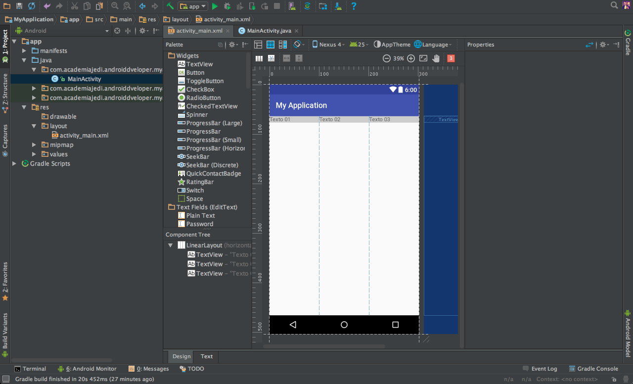 LinearLayout · Android Developer