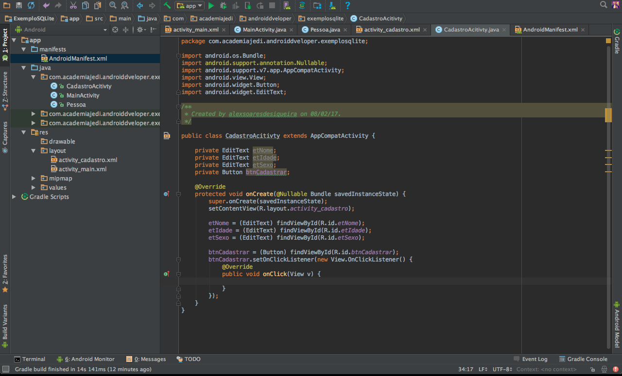 Introdução A Sqlite · Android Developer
