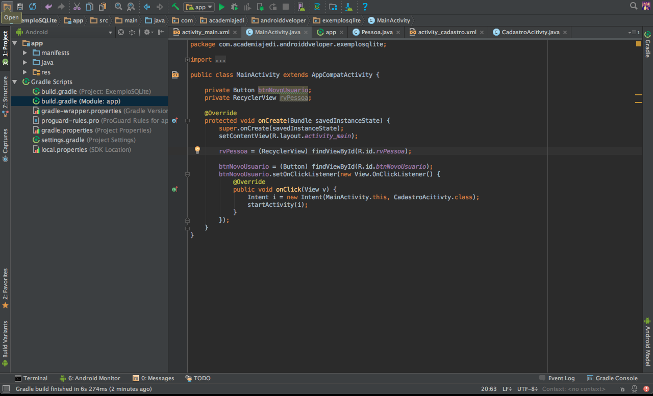 Introdução A Sqlite · Android Developer